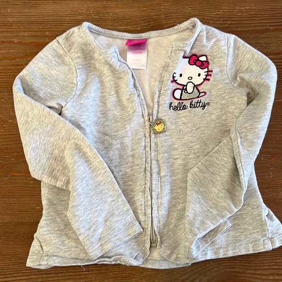 Hello Kitty | Shirts & Tops | Hello Kitty Gray Zip Up Sz 6 | Poshmark